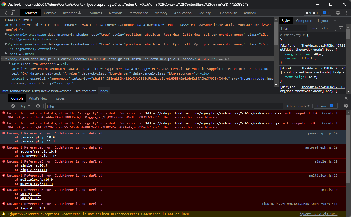 LiquidWidget should display a Monaco Editor · Issue #11397 · OrchardCMS/OrchardCore · GitHub