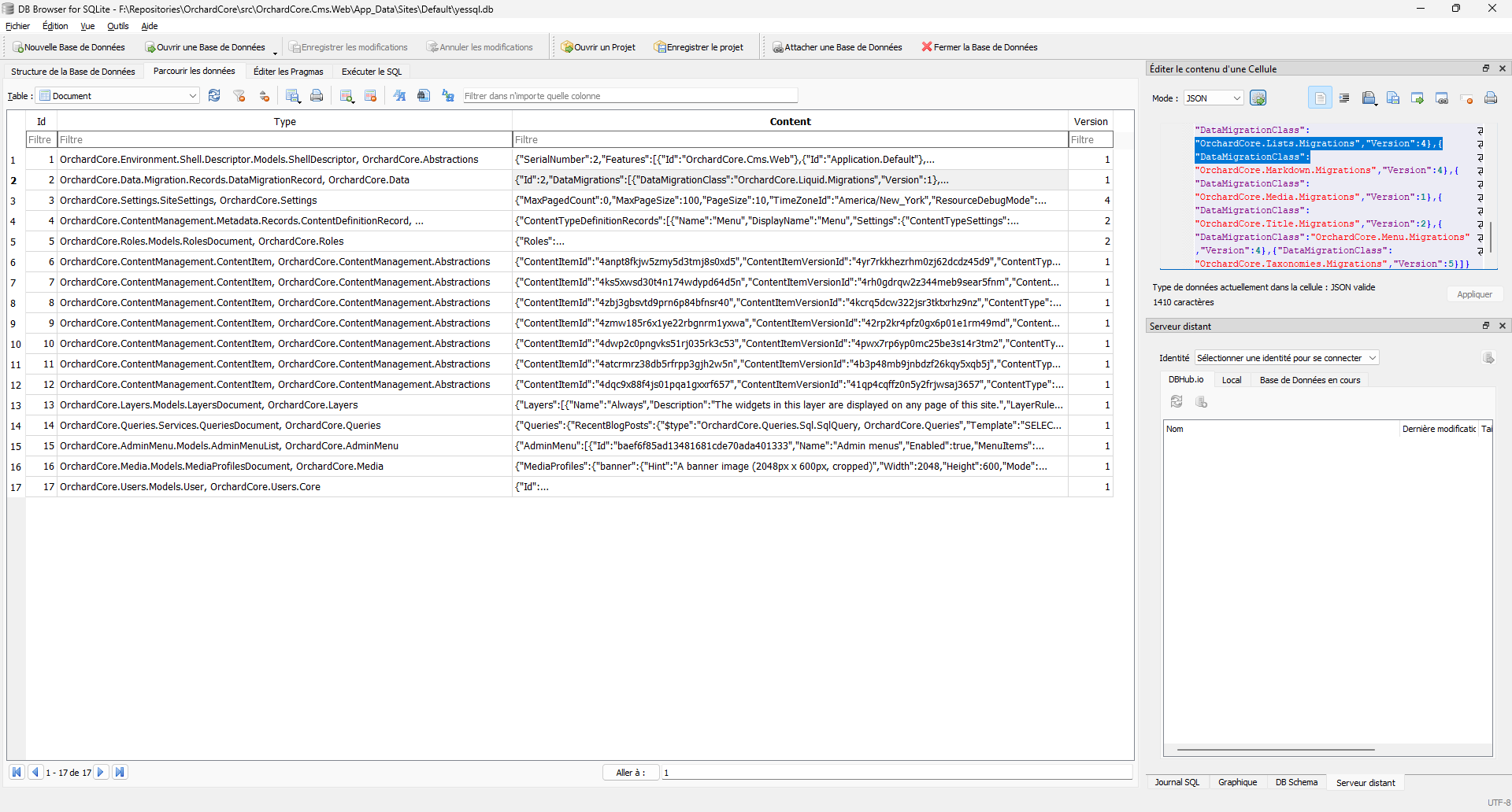 Error while running migration version 3 for 'OrchardCore.Lists' · Issue #13043 · OrchardCMS ...