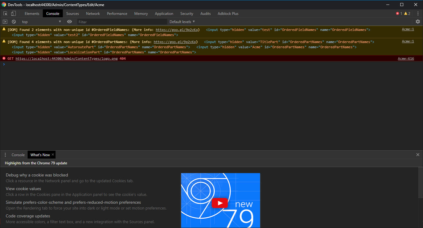Content definition editor is broken · Issue #5261 · OrchardCMS/OrchardCore · GitHub