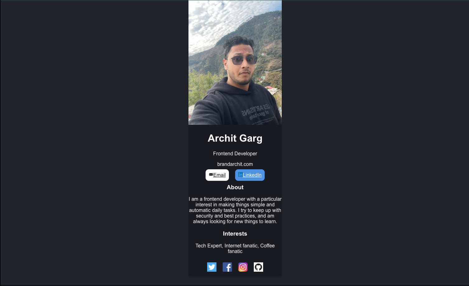 GitHub - architg-op/React-Digital-Business-Card