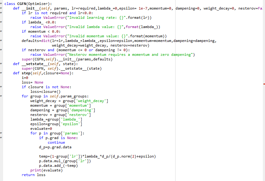 The question in tutorial optimizers_conditionalgradient frobenius_norm graph and pytorch version ...