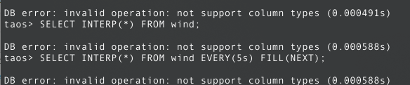 DB error: invalid operation: not support column types · Issue #12737 · taosdata/TDengine · GitHub
