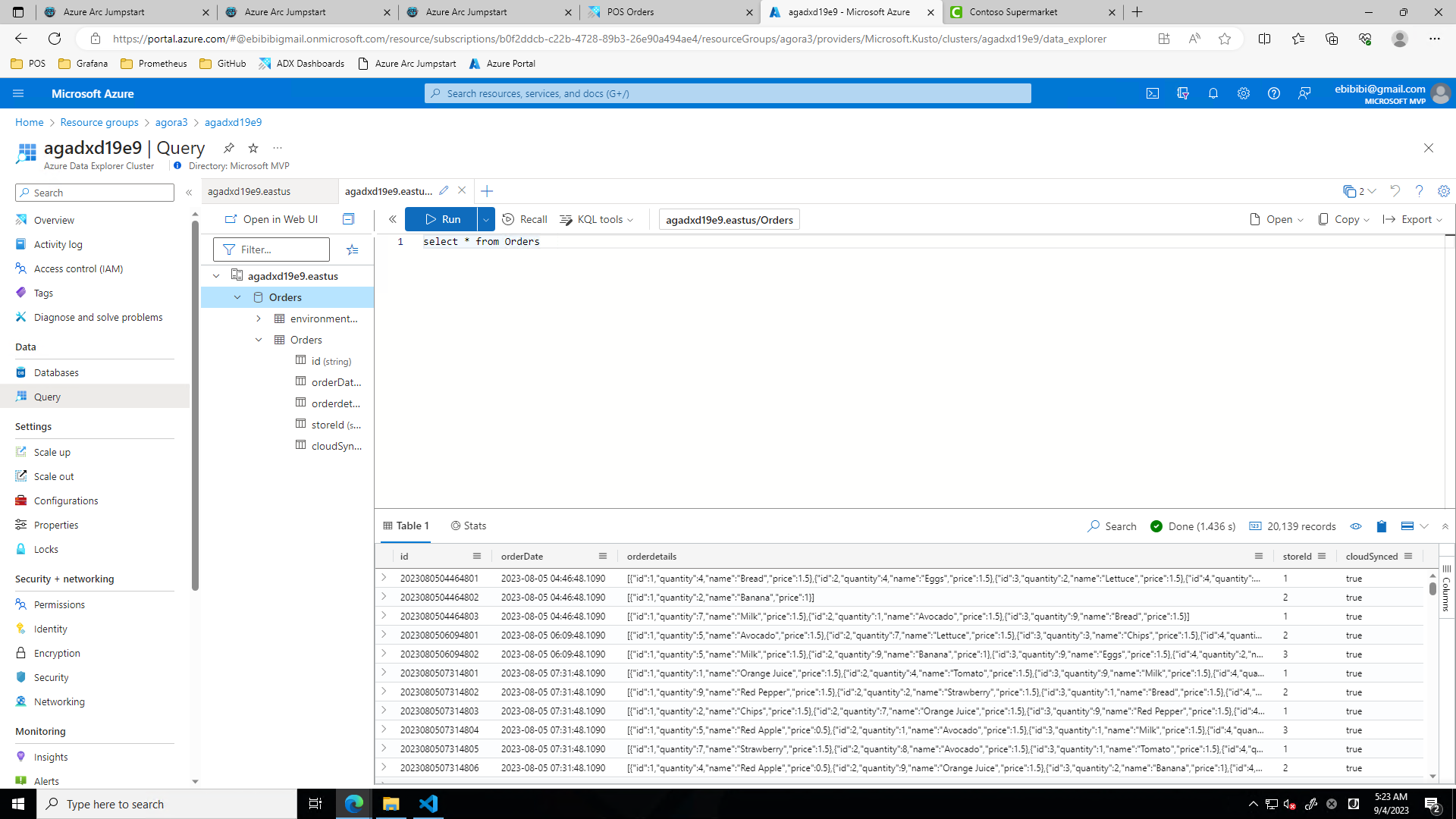 Azure Data Explorer reports doesn't show data. Principal xxx is not authorized to read database ...