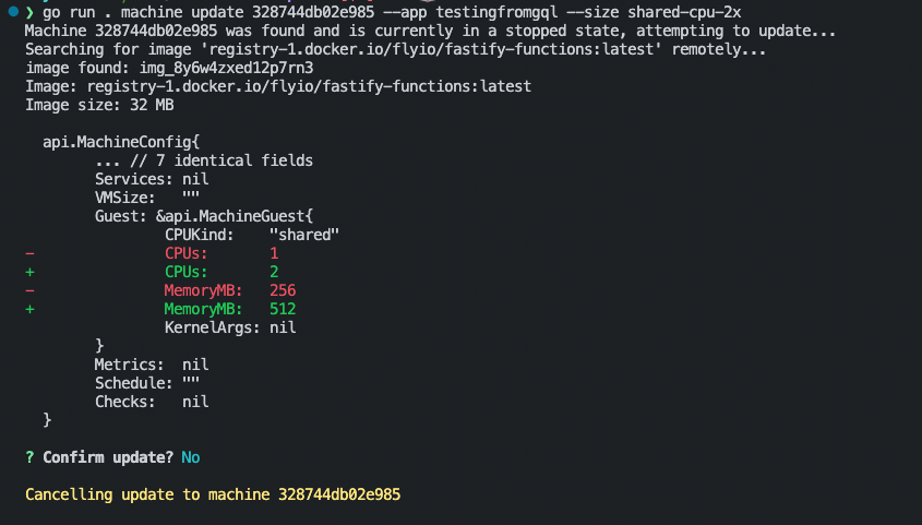 Add interactive prompt for machine update by shortdiv · Pull Request ...
