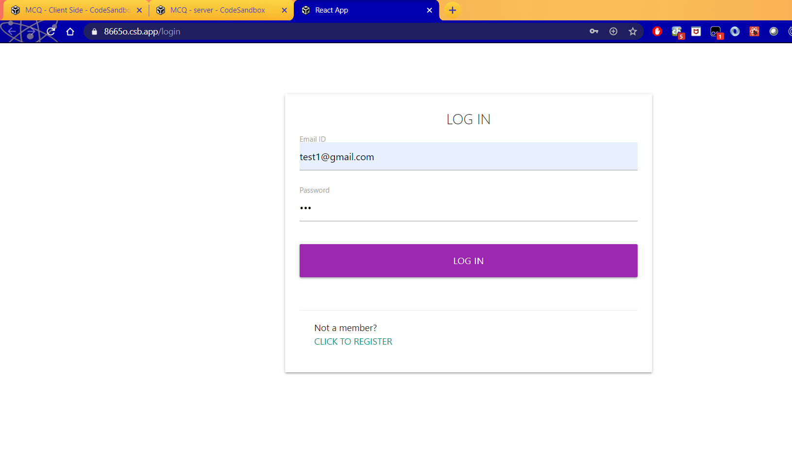 mcq-client-side - Codesandbox
