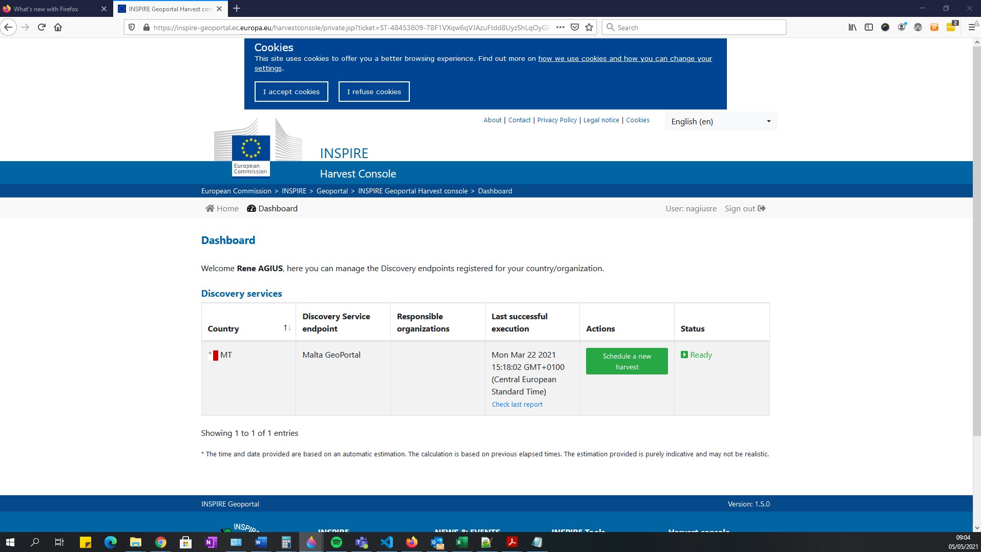 Harvesting Process · Issue #36 · INSPIRE-MIF/helpdesk-geoportal · GitHub