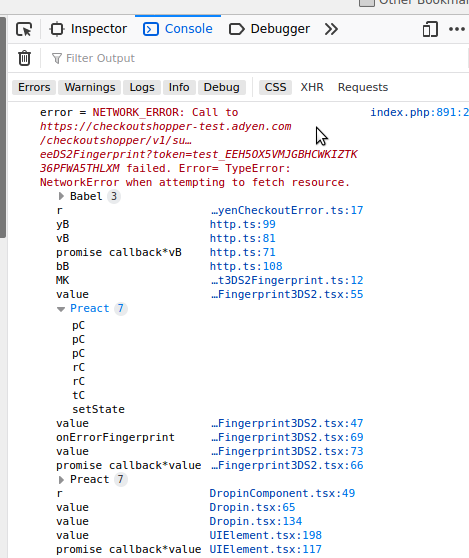 Web Dropin 5240 Error Reporting Issue · Issue 1798 · Adyenadyen Web · Github 5840