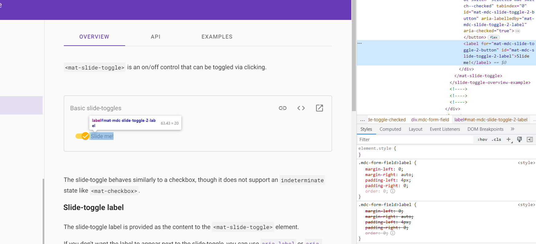 Bug Mdc Form Field Label Css Is Duplicated Multiple Times · Issue 26706 · Angular Components