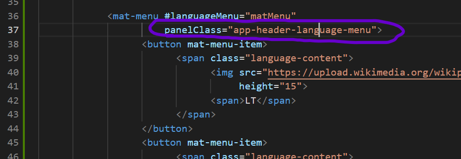 Bugmenu Panel Class Does Not Work · Issue 26815 · Angularcomponents · Github