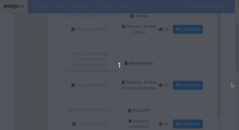 [FEATURE] [omegaUp for Desktop] - CONCURSOS · Issue #7025 · omegaup/omegaup · GitHub