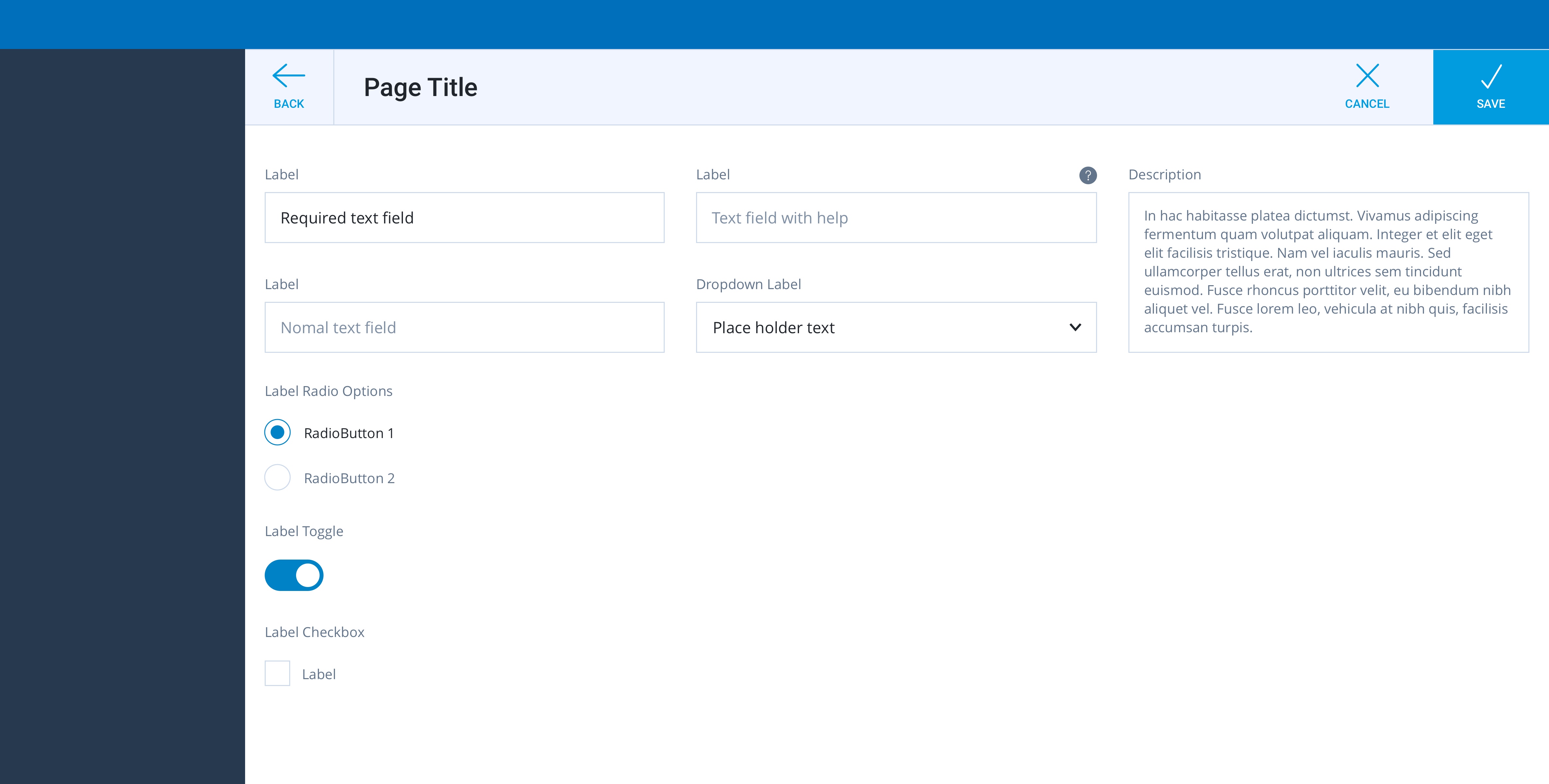 UX: Starter Page - Form · Issue #1248 · SAP-archive/techne · GitHub