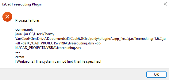 KiCad plugin needs Java 17, but it generates a long misleading error ...