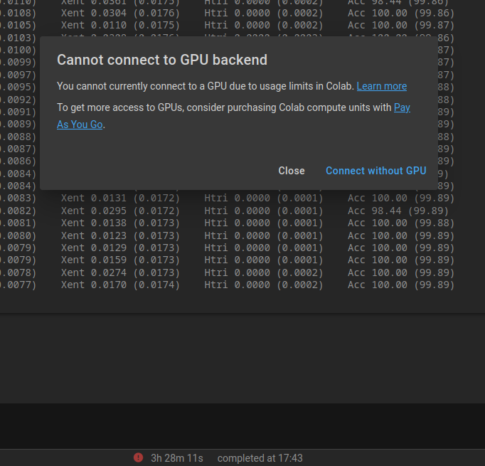 [Question] Colab usage limitation · Issue #1 · Surrey-EEEM071-CVDL/CourseWork · GitHub