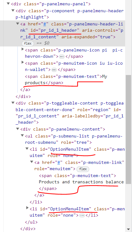 PanelMenu: Add custom id to principal item not only to subitems · Issue #4715 · primefaces ...