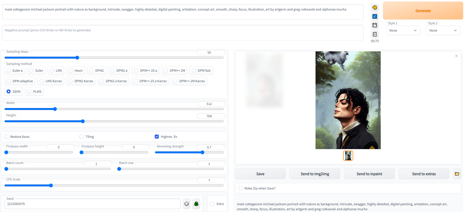Please tell me about the process of generating pictures of different sizes · AUTOMATIC1111 ...