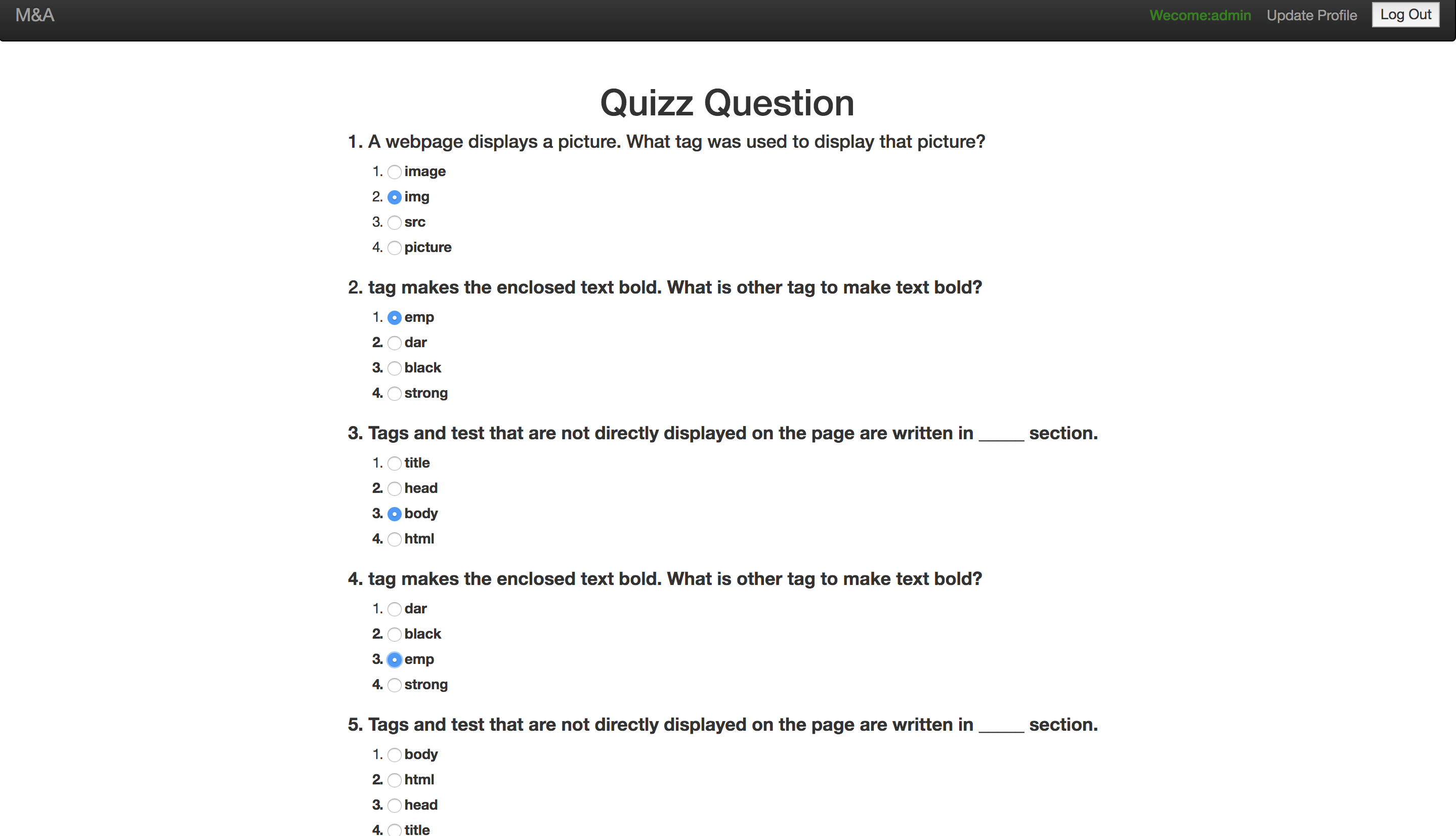 GitHub - DhruvinPateel/Quiz-Application: A web application where the ...