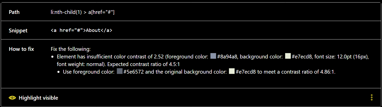 Bug Color Samples In Issues Dialog Are Overridden In Hc Modes · Issue 6005 · Microsoft