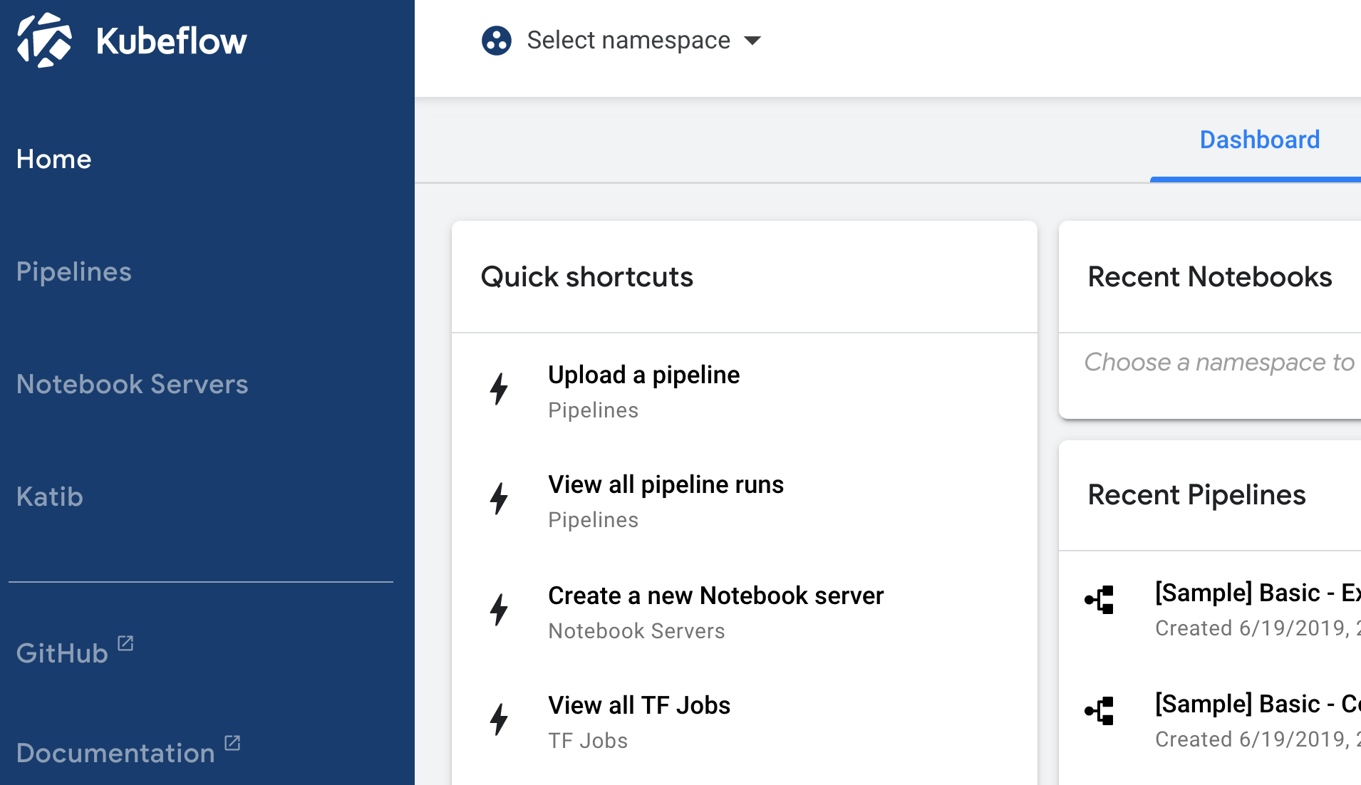 Centraldashboard cannot select namespace · Issue #3501 · kubeflow/kubeflow · GitHub