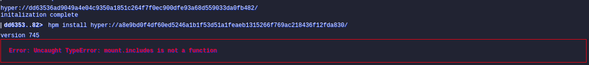 Cannot pass {key:xxx, version:xx} object to beaker.hyperdrive.mount in webTerm · Issue #1642 ...