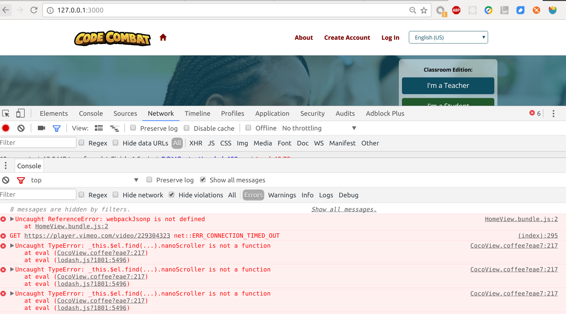 dev setup npm install errors · Issue #4652 · codecombat/codecombat · GitHub