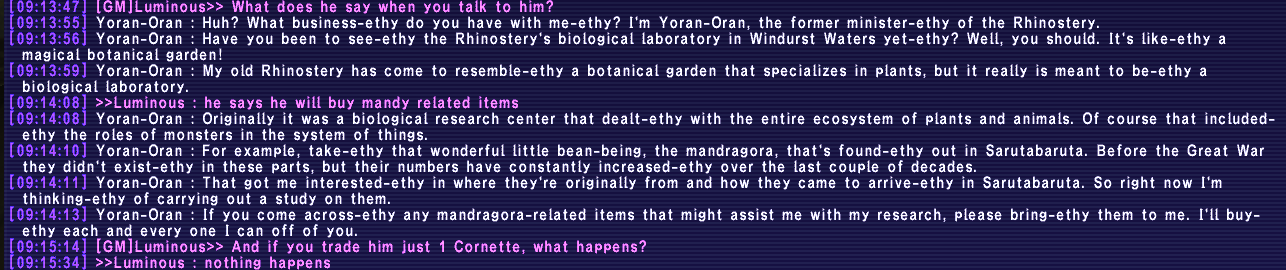 Yoran-Oran not giving the quest Mandragora-Mad · Issue #5614 · EdenServer/community · GitHub