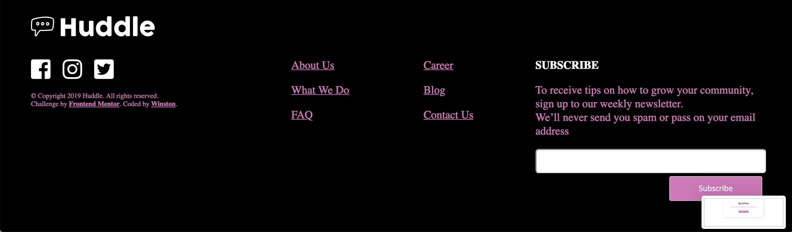 GitHub - HoangHuyPhi/Huddle-Page-Challenge