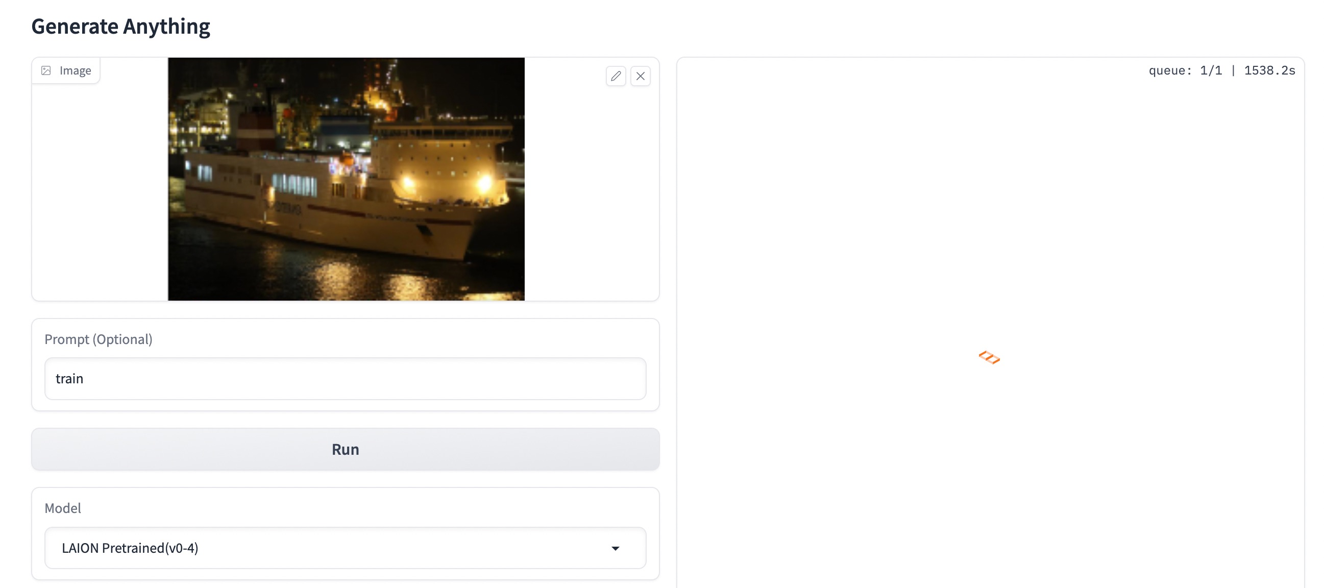 sam2image.py can run on the gui,but when i click run,the html is always circling, and there is ...