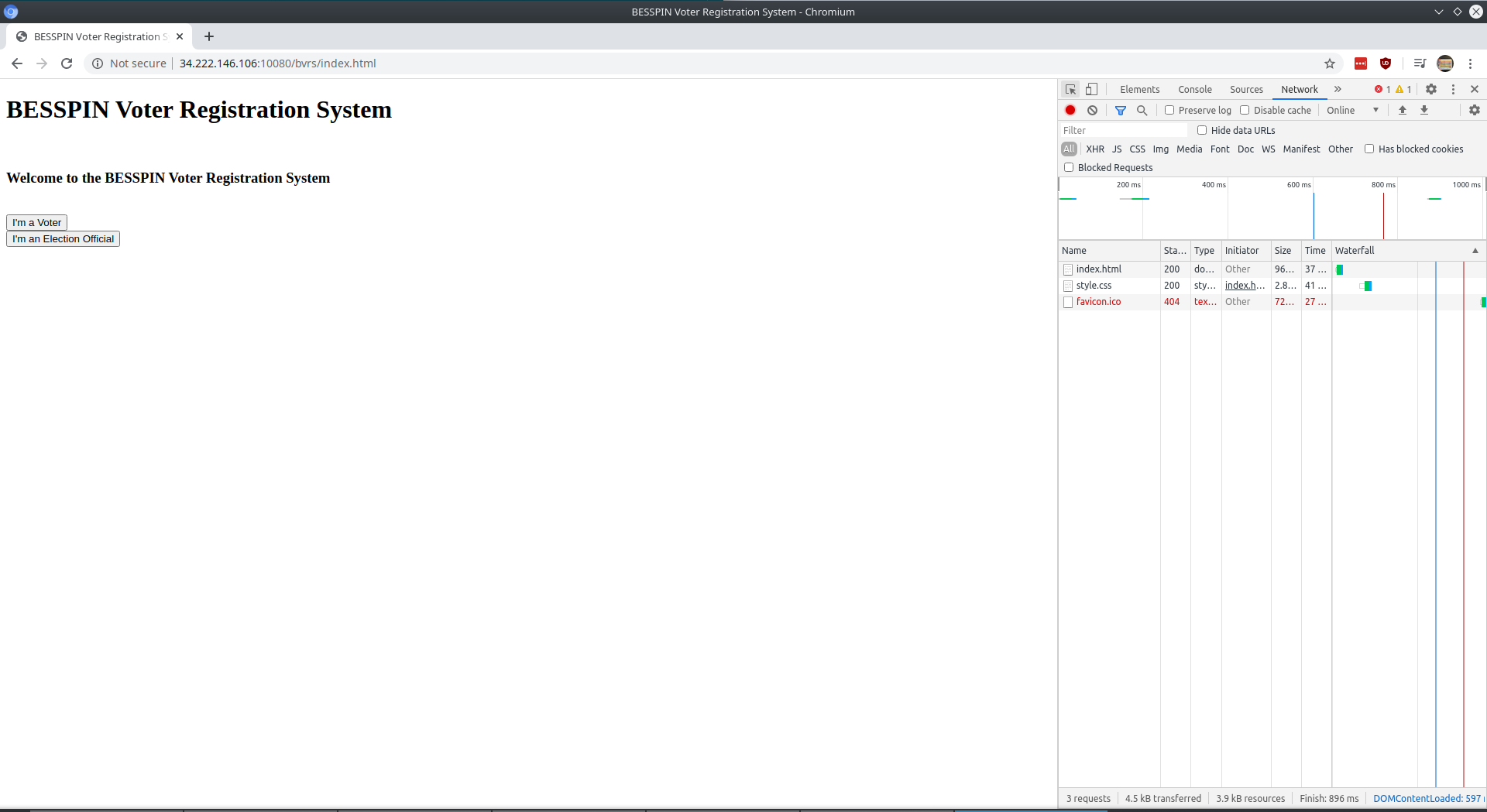 The voting ports return/redirect to the non-voting webpage · Issue #445 · GaloisInc/BESSPIN-Tool ...