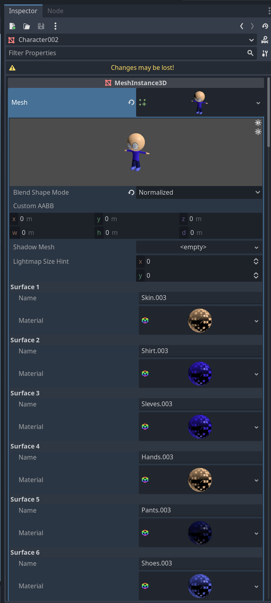 Preview appears to be incorrect on materials · Issue #65792 · godotengine/godot · GitHub