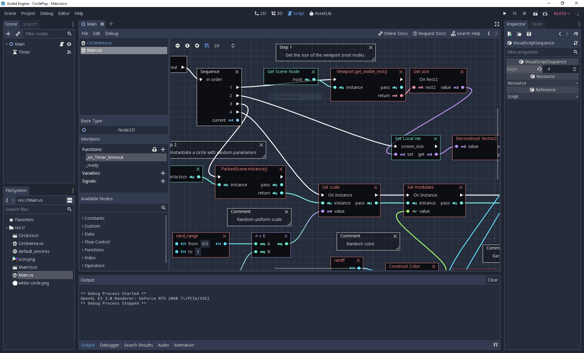 Port VisualScript demos to 3.1 · Issue #308 · godotengine/godot-demo-projects · GitHub