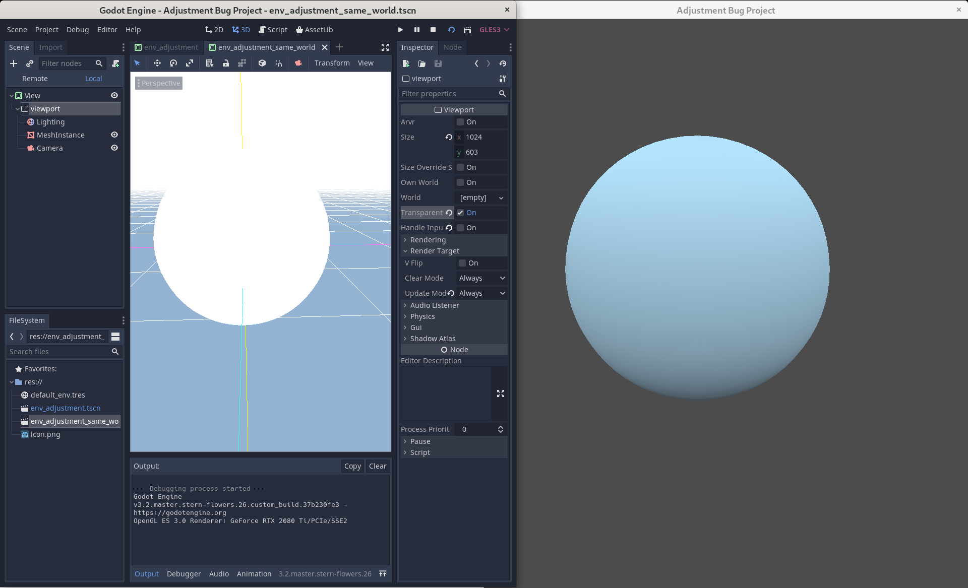 Implement support for Environment adjustments and tonemapping when ...