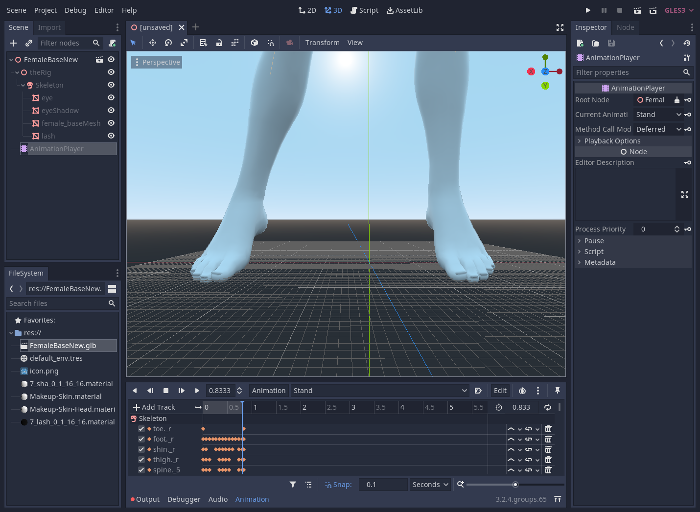 Only gltf import 3D model can work! · Issue #38197 · godotengine/godot ...