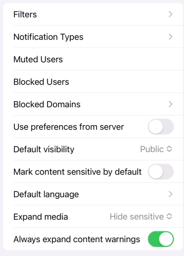 "Always Expand Content Warnings" hides content warning button even if "Hide 'show less' content ...