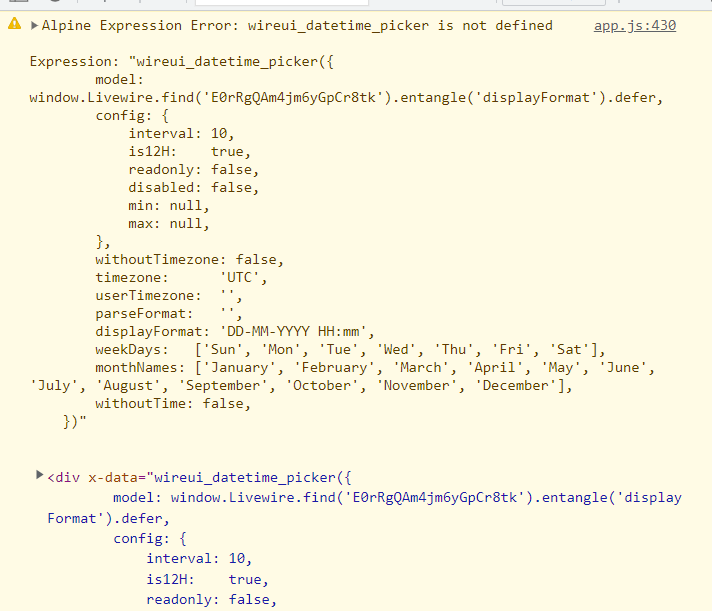 Wire UI Script isn't working and causing errors · Issue #351 · wireui/wireui · GitHub