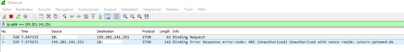 Binding Error Response error-code: 401 · Issue #389 · coturn/coturn · GitHub
