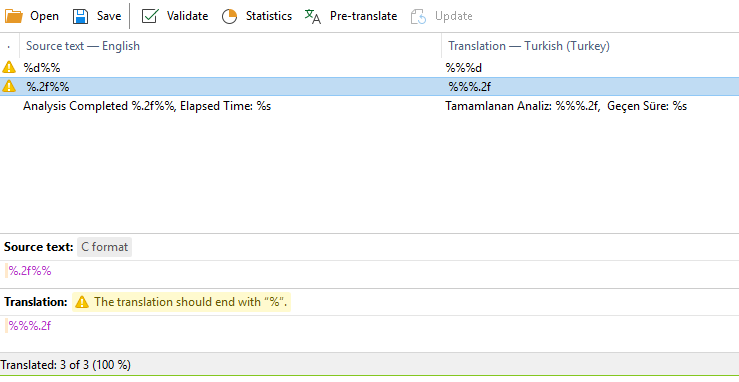 The Translation should end with '%'. · Issue #454 · vslavik/poedit · GitHub