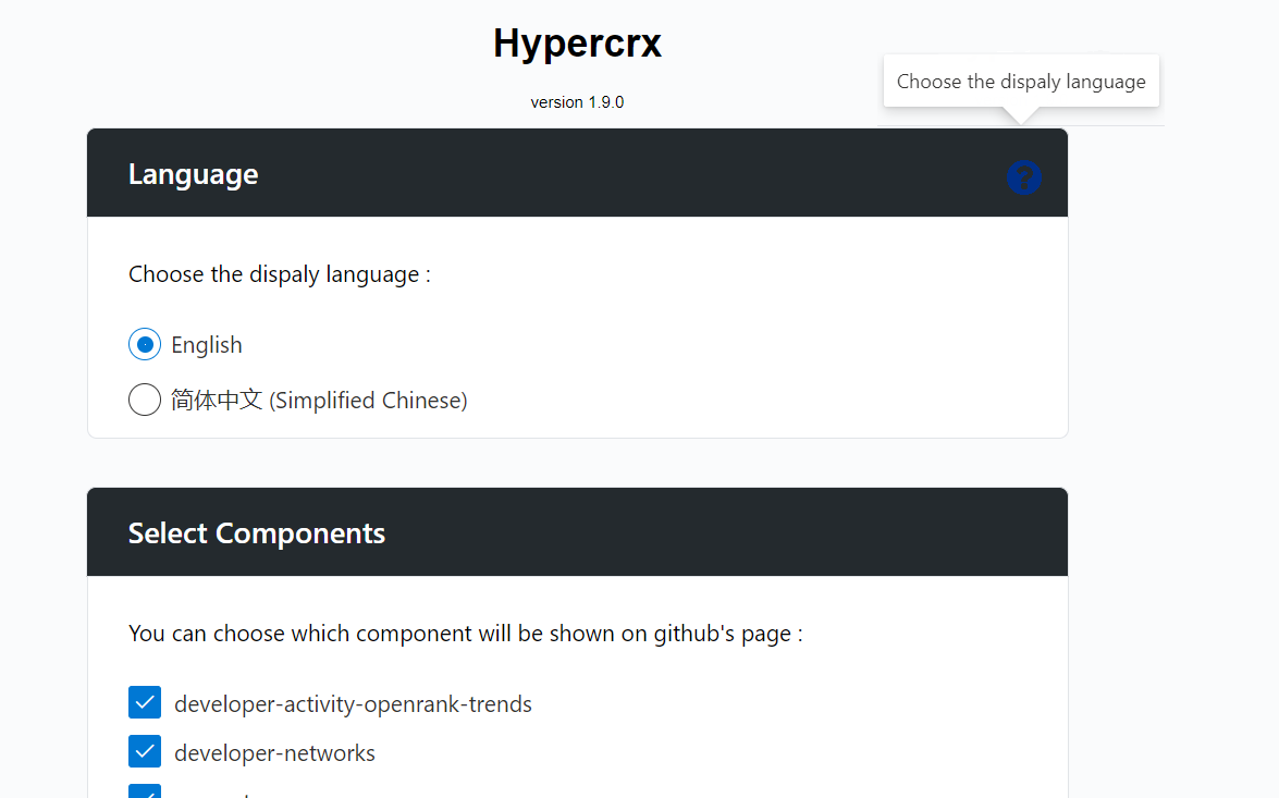 [Improvement] How to trigger Tooltips in settings · Issue #692 · hypertrons/hypertrons-crx · GitHub