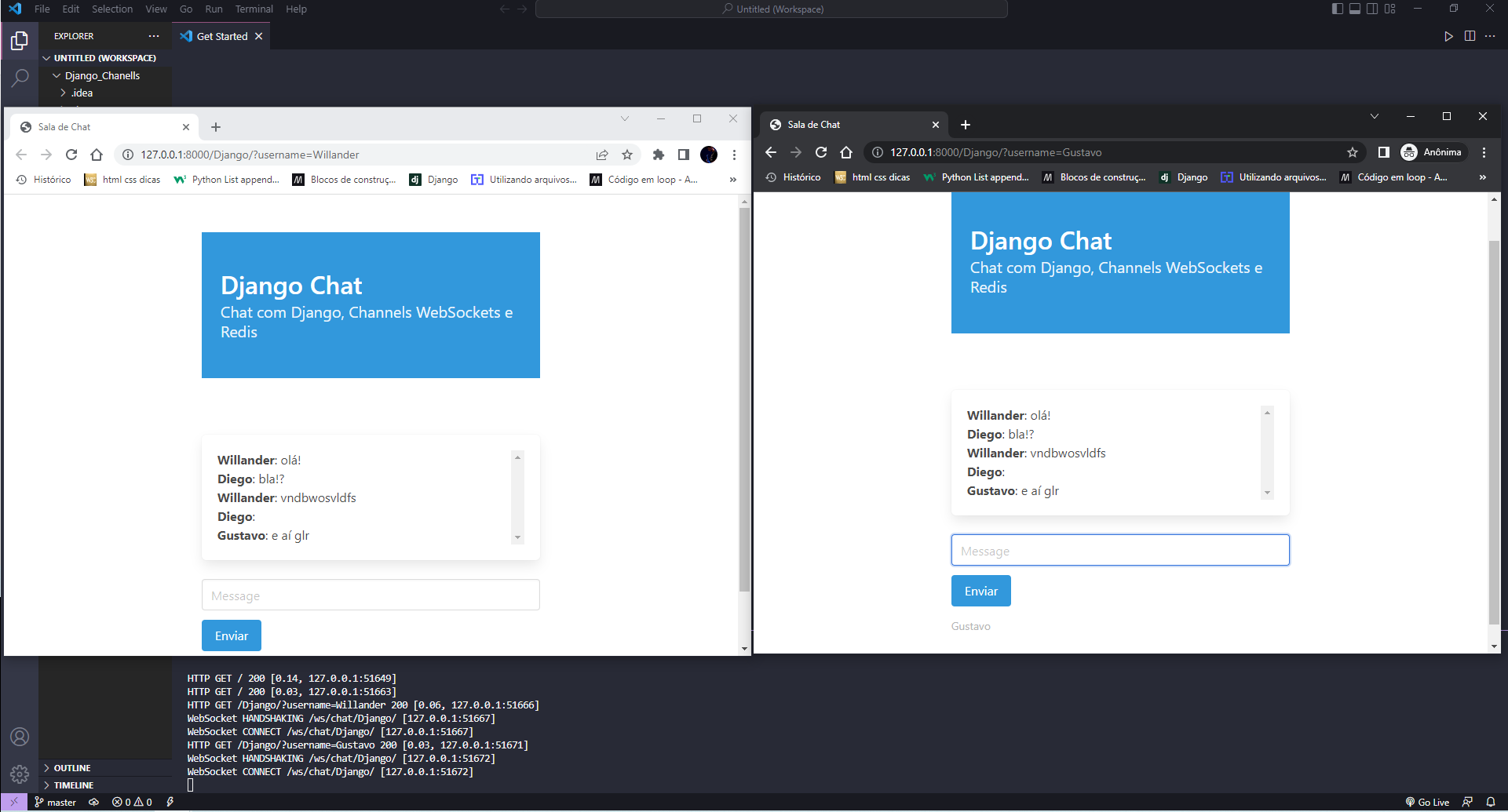 GitHub - Willanderdev/Django_Chanells: Repositório usado pra guardar os scripts de um projeto de ...