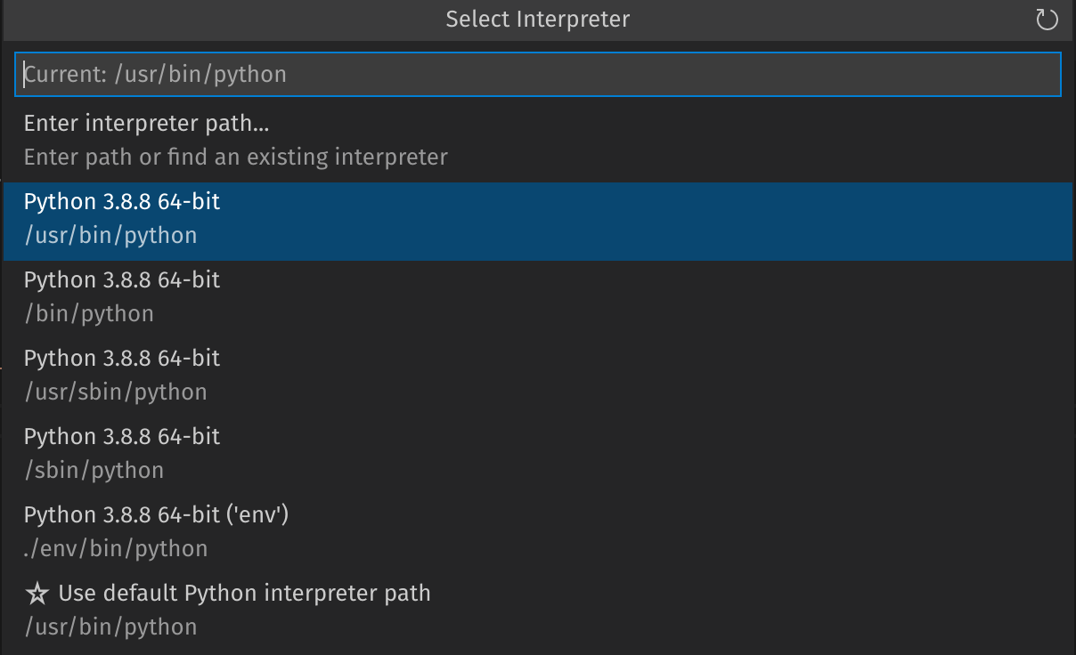Can't select correct Python Interpreter · Issue #840 · VSCodium/vscodium · GitHub