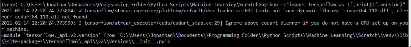 ModuleNotFoundError when using tensorflow · Issue #116668 · microsoft ...