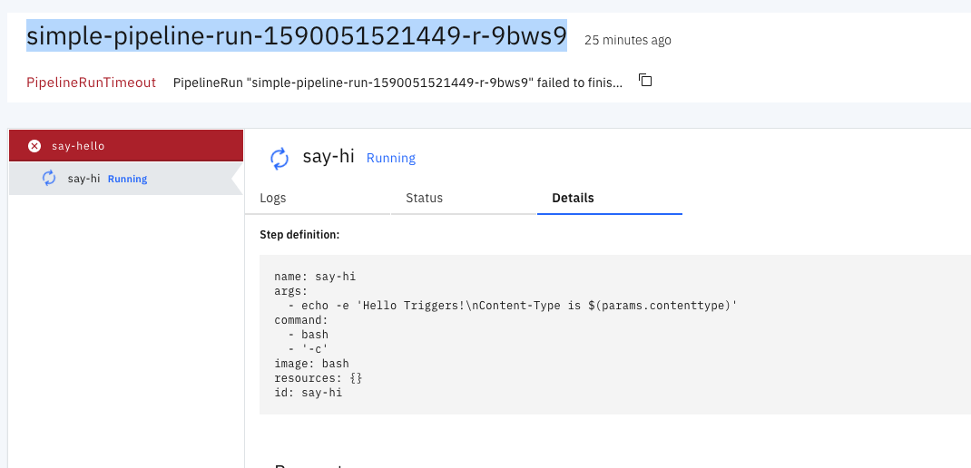 Dashboard shows timed out pipelineruns / taskruns as running · Issue #1417 · tektoncd/dashboard ...