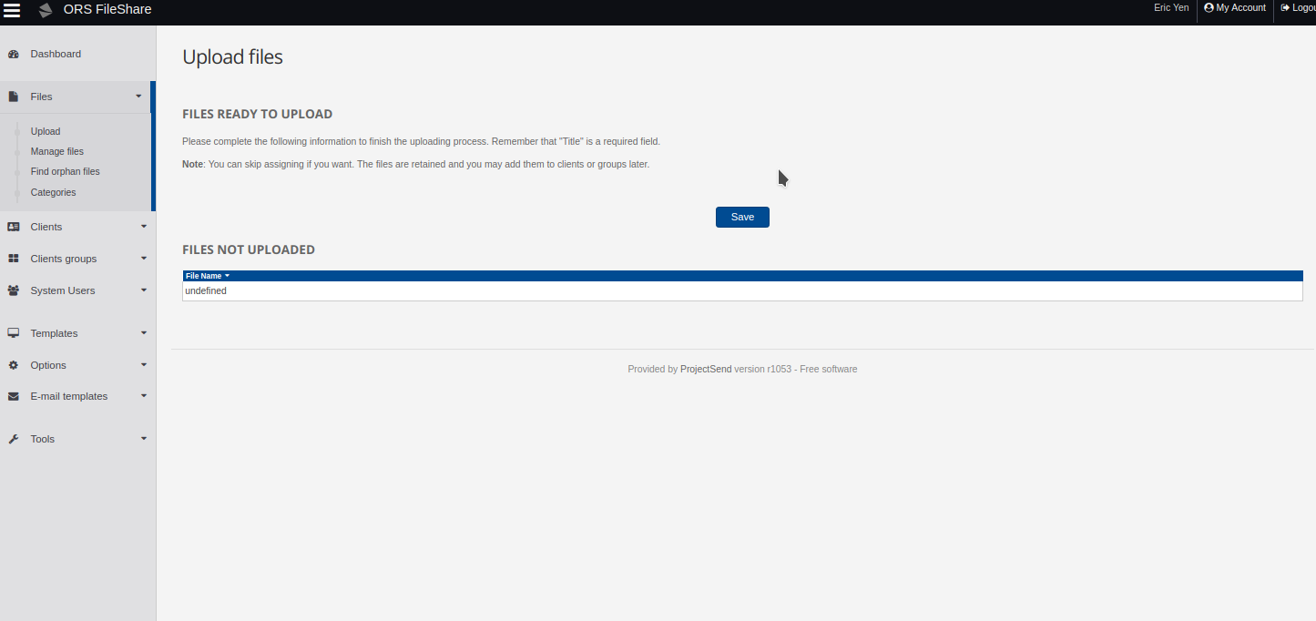 Error when uploading files: filename undefined · Issue #694 · projectsend/projectsend · GitHub