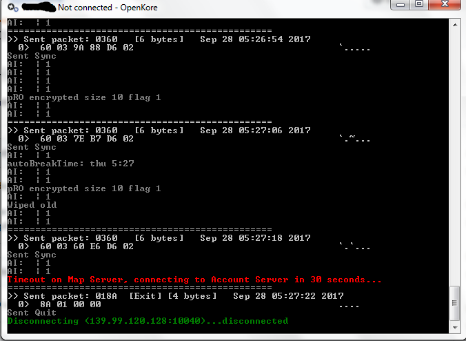 Pro Server Got This Far · Issue 1194 · Openkoreopenkore · Github 