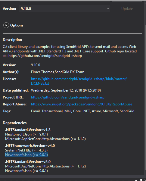 v9.10.0 does not work with Newtonsoft.Json.10.0.2 · Issue #843 · sendgrid/sendgrid-csharp · GitHub