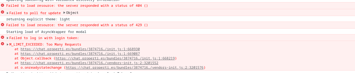 error 429 on connection fo all users · Issue #15477 · matrix-org/synapse · GitHub
