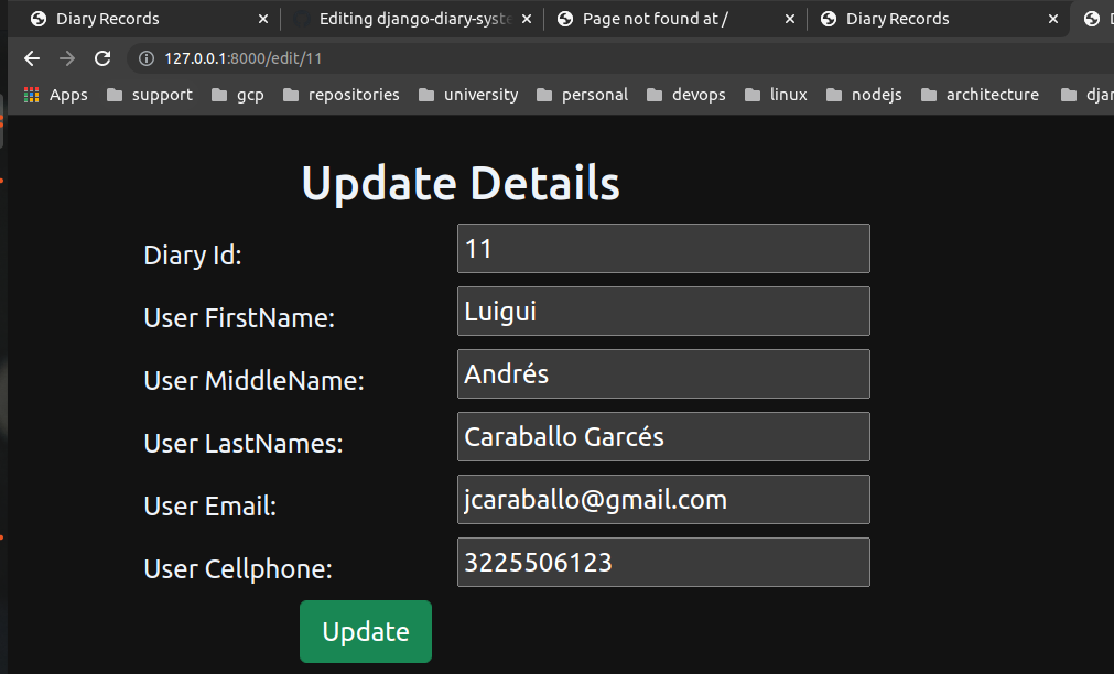 GitHub - Jhooomn/django-diary-system