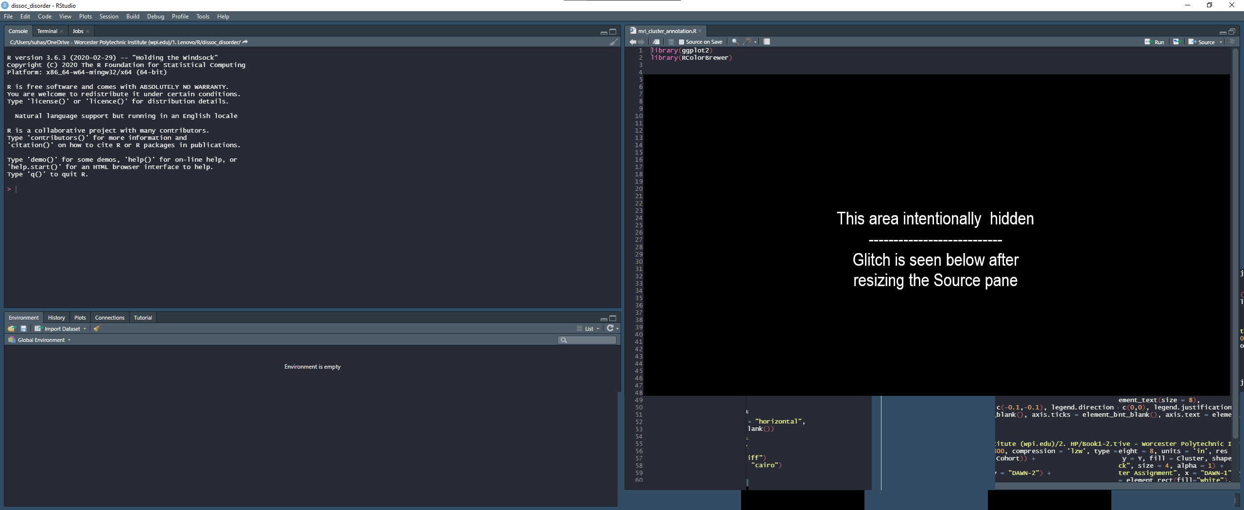 UI glitches when resizing panes · Issue #7971 · rstudio/rstudio · GitHub