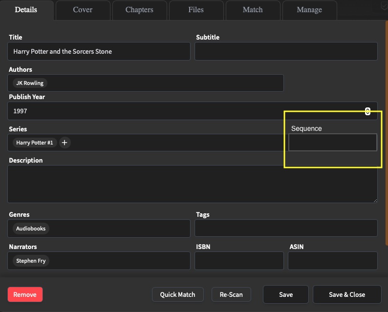 [Enhancement]: · Issue #969 · advplyr/audiobookshelf · GitHub