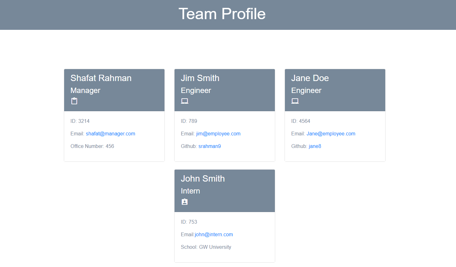 GitHub - srahman9/team-portfolio-generator