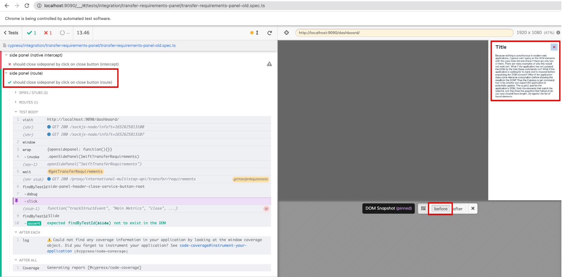 Test Fails Between Query And Click · Issue 21506 · Cypress Iocypress · Github